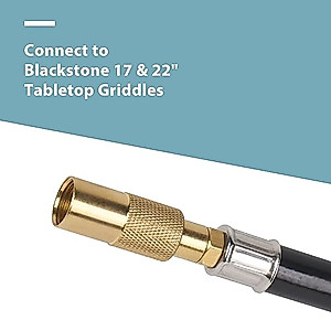 SHINESTAR Propane Adapter Hose and Regulator for Blackstone 17 & 22 Inch Flat Top Griddle, Switch to 20 lb Tank, Extends Up To 3 Feet, 5471