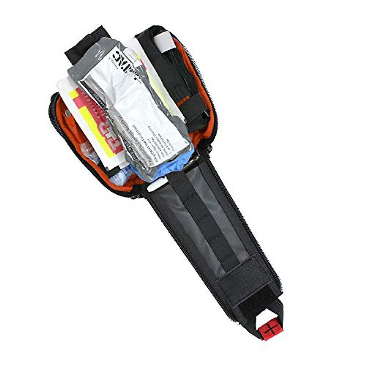 Meditac Premium Tactical Trauma IFAK Kit with Celox Hemostatic Granules, SOF Tourniquet and Pressure Bandage in Molle Pouch, Bleeding Control Kit (Black)