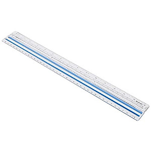 Westcott ‎40711 Clear Data Processing Magnifying Ruler, 15 In