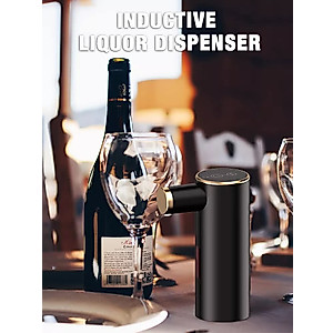 Automatic/Manual Wine Aerator, USB Rechargeable Wine Pump Dispenser Electric Aeration and Decanter Wine Spout Pourer, Red & White Wine Accessories Automatic Aerator – White