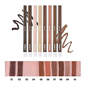 COLORGRAM Artist Formula Cream Liner - 01 Roasted Brown | Best Cream Eyeliner, Ultra Pigmented, Long Lasting, Waterproof & SmudgeProof, Easy to Use, All Day Wear and Daily Makeup, Korean Beauty 0.25g