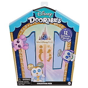 Disney Doorables Walt Disney World 50th Anniversary Collection Peek, Blind Bag Inspired Mini Collectible Figures, Kids Toys for Ages 5 Up, Amazon Exclusive by Just Play