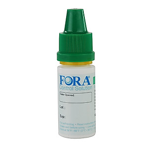 FORA GOD Glucose Normal Control Solution, Compatible with Pro Voice V8 V9
