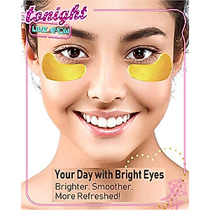 JUYOU 30Pairs 24K-Gold Collagen Eye Mask, Eye Pads, Eye Patch For Anti-wrinkles, Puffy Eyes, Dark Circles, Fine Lines Treatment, Gel Eye Pads, Under Eye Patches (Gold)