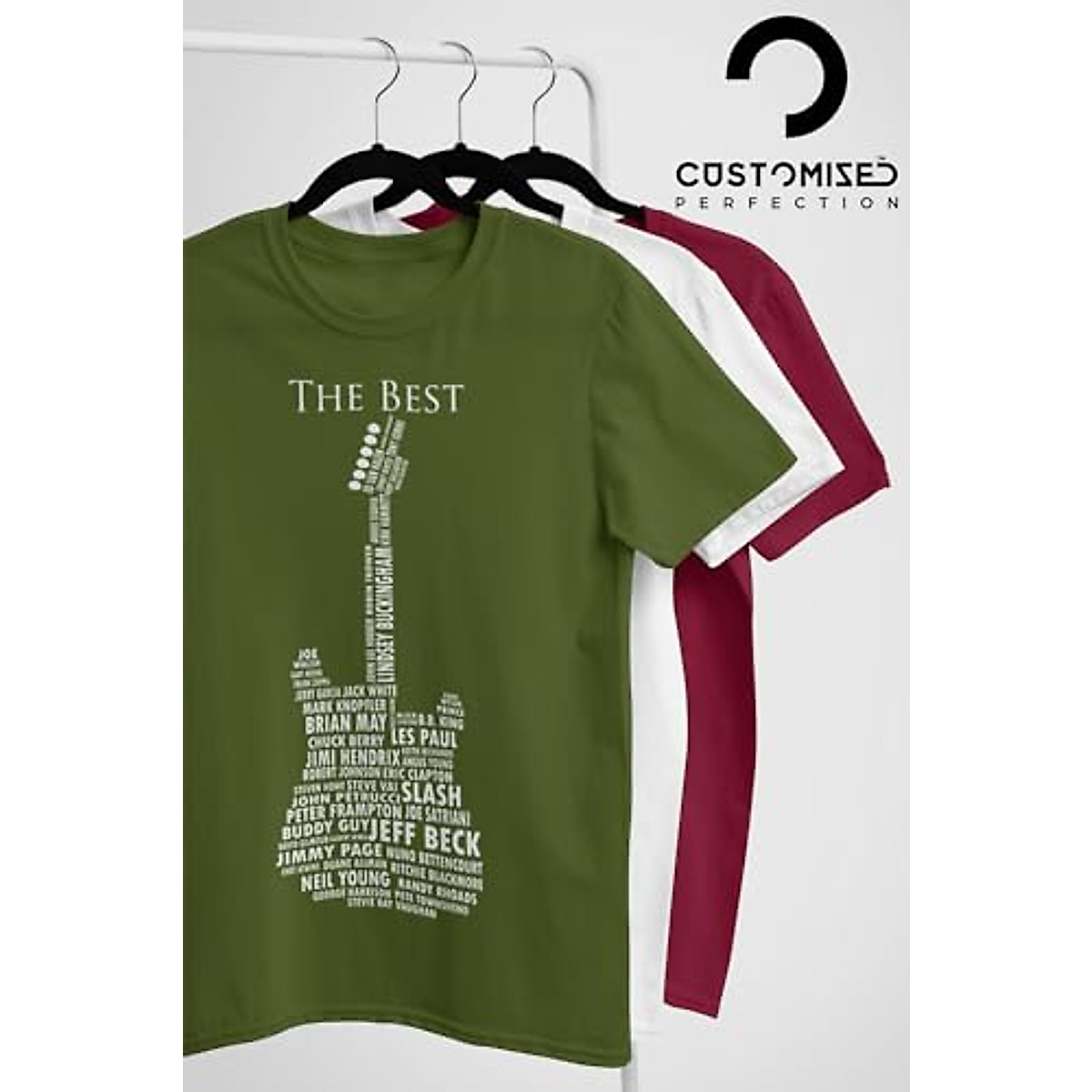 Guitar Legends Guitar Shirt - Guitar T Shirts for Men - Guitar Gifts for Men - Guitar Shirts for Men - Rock Band Concert Tshirts - Gifts for Guitar Players - Guitar Tshirts for Men Black