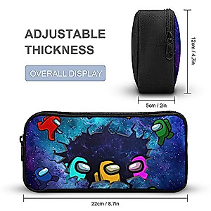 Jizokacw Game Pencil Case with Zipper Unique Stationary Bag Multifunction Pencil Pouch Large Capacity Pen Bag for Boy Girl Men Women Teen