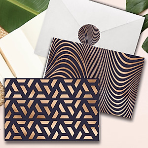 50-Pack Assorted Greeting Cards: 4x6’’ Blank Note Cards with Envelopes and Matching Stickers - Featuring 10 Unique Designs for Various Occasions Such as Thank You, Birthday, Business, and More