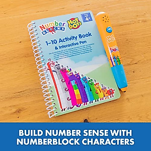 Educational Insights Hot Dots Numberblocks Workbook Numbers 1-10 with Interactive Pen, 75+ Activities, Easter Basket Stuffer for Kids Ages 4+