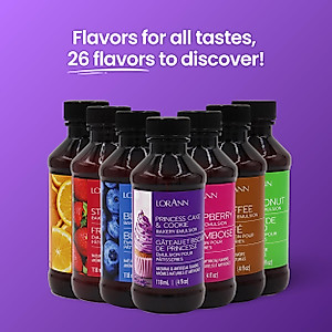 Lorann Oils Princess Cake and Cookie Bakery Emulsion: Regal Flavor Blend, Perfect for Enhancing Sweet, Cake-like Undertones in Baked Goods, Gluten-Free, Keto-Friendly, Unique Flavor Blend Essential