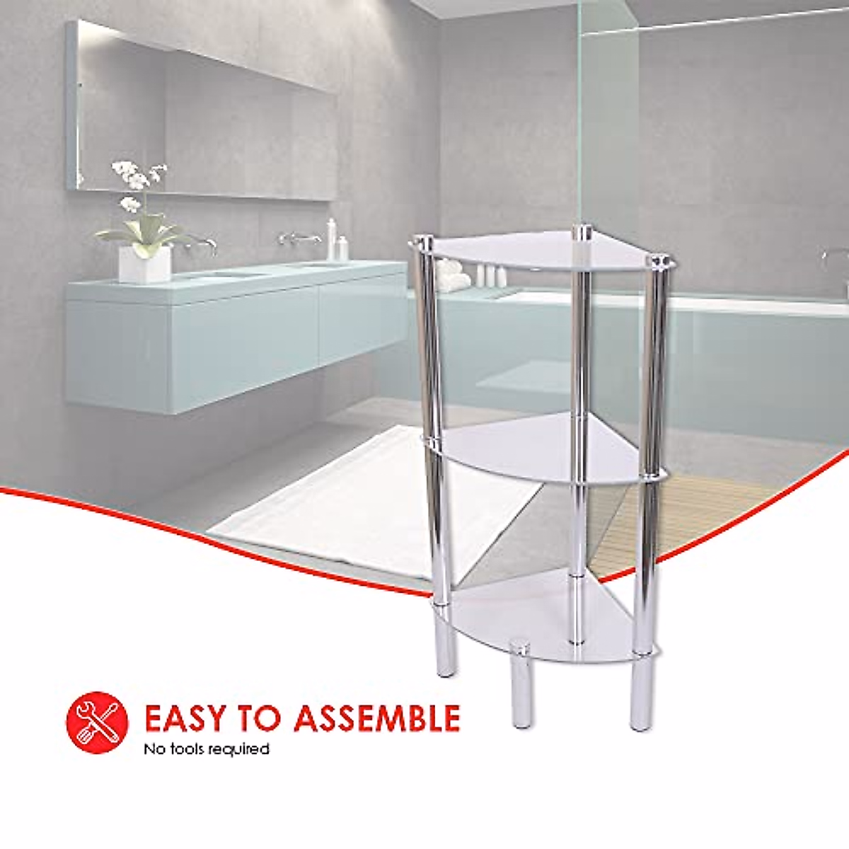 Home Basics SA10278 Shelve, Arc, 3-Tier [Misc.]