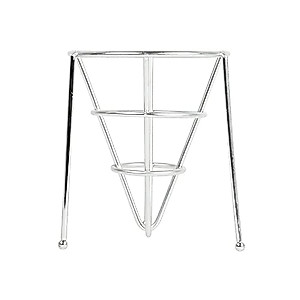 G.E.T. 4-83888 Metal Cone French Fry Holder, Stainless Steel (Qty 1)