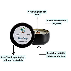 Cigar Lounge Candle 8 oz. Tin