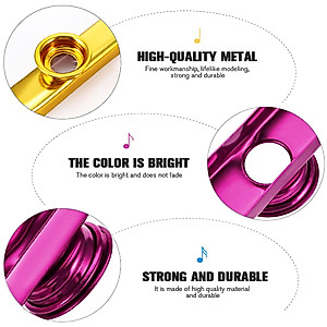 LovesTown Kazoos Musical Instruments,6 PCS Metal Kazoos Flute for Kids Gift Price Party Favor Gift Bag Fillers