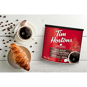 Tim Horton's 100% Arabica Dark Roast, Ground Coffee, 875g/30.86 Ounce