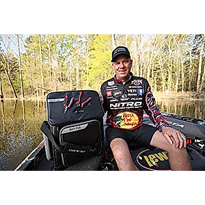 Plano KVD 3700 Signature Series Tackle Bag, Black with Red Accents, Water-Resistant TPE Coated Fabric, Premium Customizable Fishing Storage, Soft Tackle Bag