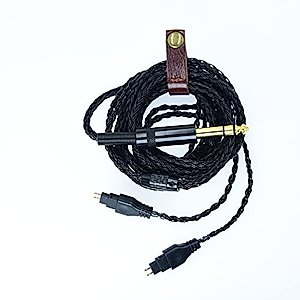 6.35mm 1/4" Jack Stereo Replacement Audio Upgrade ofc Cable for Sennheiser hdxx HD650, HD600, HD580, HD660S, Massdrop HD6XX Headphones with Monitor (1.5m(4.92ft), Black-6.35mm-hd6xx)