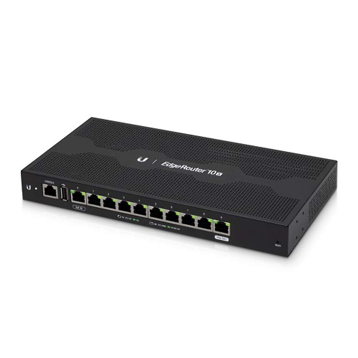 Ubiquiti Networks EdgeRouter 10X, 10-Port High-Performance Gigabit Router with PoE Flexibility (ER-10X)