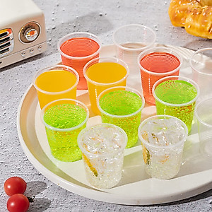 SIUQ 600 Pack 3 oz Clear Plastic Cups, Disposable Bathroom Mouthwash Cups, Small Plastic Drinking Cups for Ice Tea, Tasting, Party, Picnic, BBQ, Travel and Event