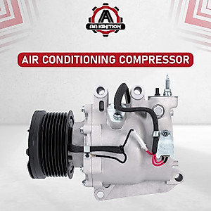 AC Compressor - A/C Compressor Compatible with Honda Civic 2006-2011, 1.8L - Replaces 38810RRBA01, 38800-RNA-A010-M, 38800-RNB-A02, 38800RNAA010M2, 38800RNAA01 - HVAC Air Conditioning Compressor