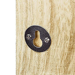 Ikee Design Wooden Wall-Mounted Display Shelves Rack for Figures, Shot Glasses, Spice Can or Collection, 11" W x 3.13" D x 16.13" H, Oak Color