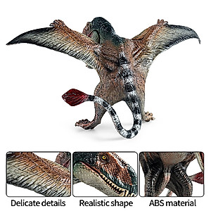 Pterodactyl Dinosaur Action Figures Realistic Flying Toy | Movable Mouth | Pteranodon Dino Toys | Pterosaur Model Toys | Cake Toppers Dinosaur Toys for Boys and Girls