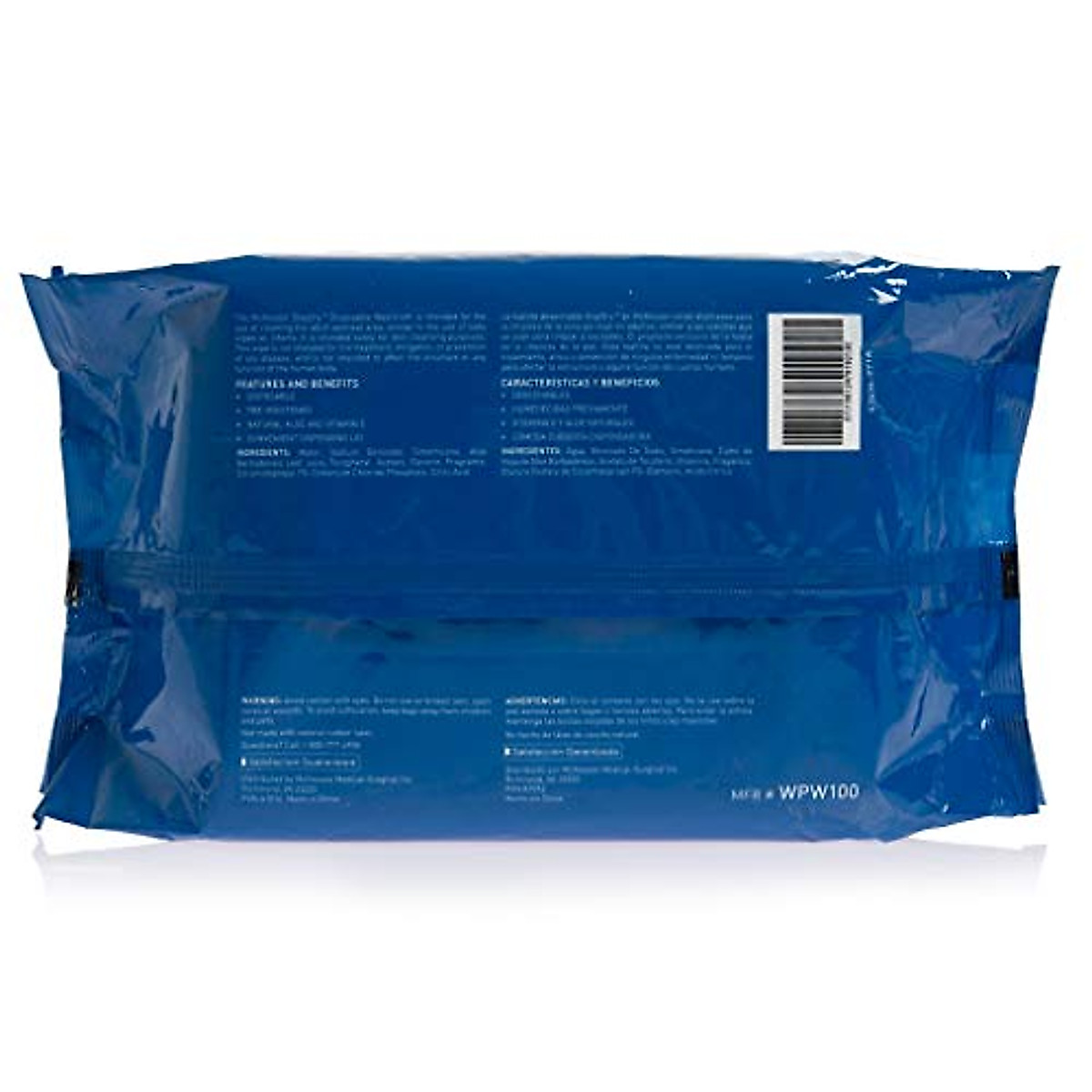 StayDry Adult Wipe or Washcloth 7.5 x 12.5" WPW100, 1 Pack 100 Wipes