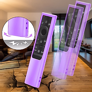 3 Pack Case Compatible with Samsung Smart TV Remote Control, Remote Cover for Samsung Solar Cell Remote 2021/2022 BN59-01357 BN59-01385 BN59-01265A Universal Silicone Skin Sleeve Glow in The Dark