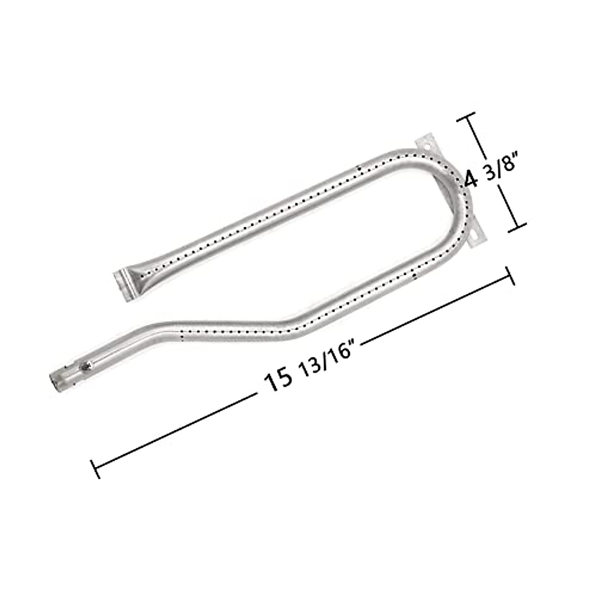 Votenli S9123A (5-Pack) 17 3/4" Heat Plates and 15 13/16" Burners Replacement for Jenn-Air 720-0336, 720-0337, 720-0511, 720-0512 Nexgrill 720-0336, 720-0337, 720-0511, 720-0512, 720-0586A, 720-0584A