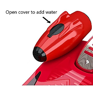 Glare Wheel Kids Kick Scooter Real Smoke Rocket Portable Foldable (Red)
