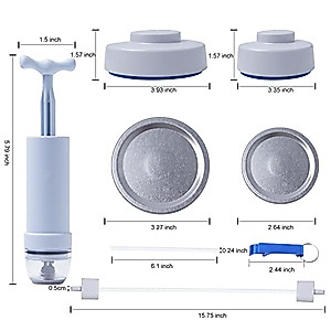 Jar Vacuum Sealer and Accessory Hose Kit Compatible with Foodsaver Vacuum Sealer, Vacuum Sealer for Jars Attachment Vacuum Sealer for Wide Mouth & Regular Mouth Jars