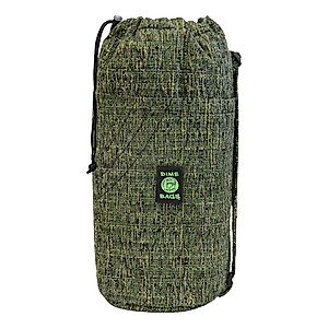 DIME BAGS - Drawstring Tube, Padded Bag, 5 Compartments, w/Shoulder Strap, Convenient, Durable (Timber, 18")