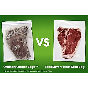 FoodSaver 1-Quart Liquid Block Heat-Seal Bags, Clear