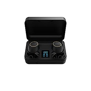 HayKee Wireless Earbuds, Bluetooth 5.0 in-Ear TWS Stereo HiFi Headphones with 5000mah Smart LED Display Charging Case. Auto Pairing/Touch Control/Built-in Dual Mic/IPX7 Waterproof/Long Battery Life
