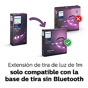 Philips 800268 Hue LightStrip Plus Dimmable LED Smart Light Extension (Compatible with Amazon Alexa, Apple HomeKit, and Google Assistant)