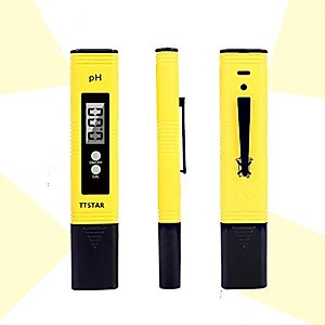 TTSTAR Digital PH Meter Tester, 0.01 High Accuracy Quality 0-14 Measurement Range for Household Drinking, Pool and Aquarium Water PH Tester Design with ATC