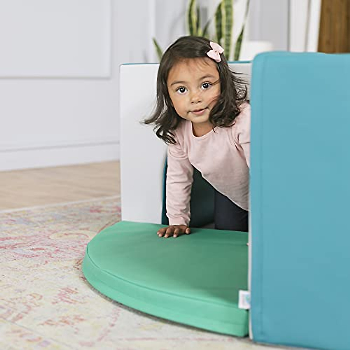 ECR4Kids SoftZone Triple Tunnel Maze, Toddler Playset, Contemporary, 9-Piece