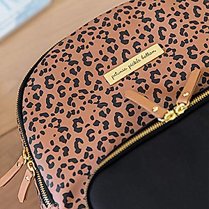 Petunia Pickle Bottom District Backpack | Baby Bag | Baby Diaper Bag for Parents | Baby Backpack Diaper Bag | Stylish, Spacious Backpack for On-The-Go Modern Moms & Dads | Shower Gift | Leopard/Black