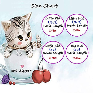 Fengwill Kids Boys Girls Animal Slippers Tiger Clog Slipper Anti-Slip Indoor Home Shoes (10-11 Little Kid, Yellow, numeric_10)