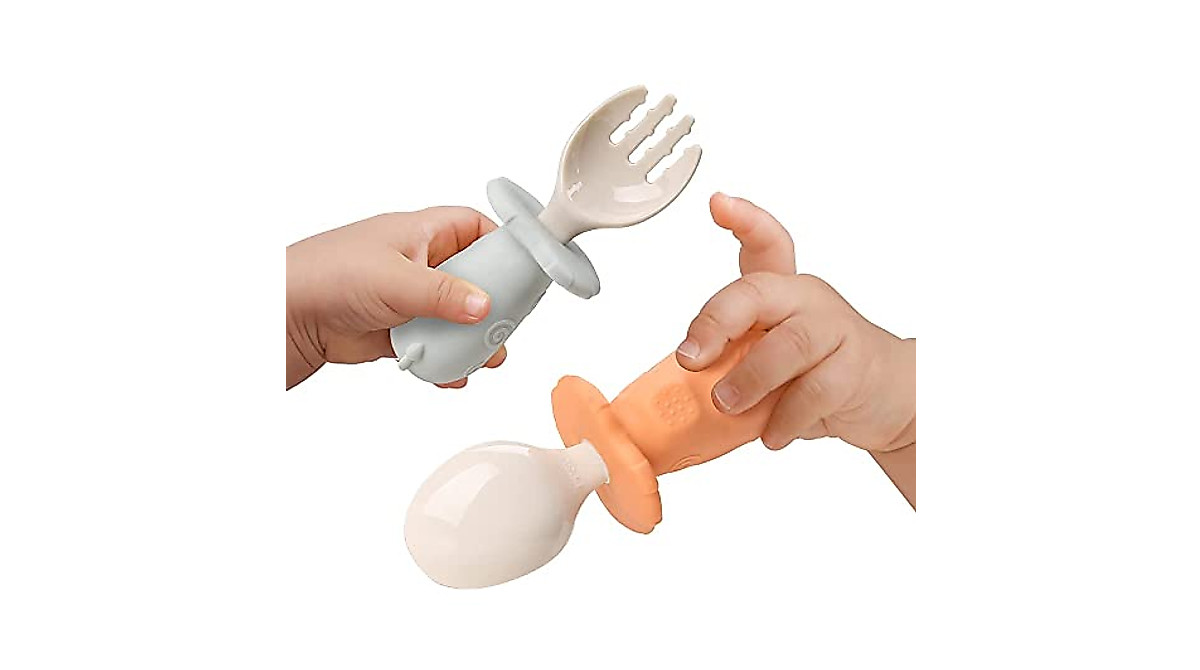Bololo Baby Forks and Spoons - Safe Self-Feeding Utensils