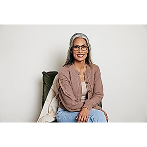 peepers by peeperspecs unisex adult Brain Trust Reading Glasses, Tortoise, 47 US