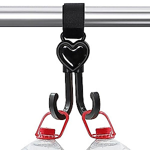 Stroller Snack Tray with Cup Holder Universal Stroller Food Tray Removable, Non-Slip Grip Clip for Stroller Bar Reusable Stroller Snacks Holder for Strollers with Round Armrests (A)