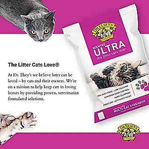 Dr. Elsey's Premium Clumping Cat Litter | Ultra Scented | 99.9% Dust-Free, Low Tracking, Hard Clumping, Superior Odor Control, Natural Ingredients & Moisture-Activated Scent