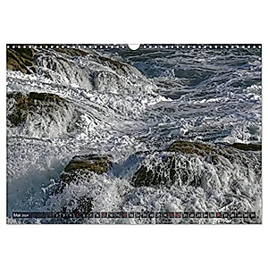 Rock in the surf (Wall Calendar 2024 DIN A3 Landscape), CALVENDO 12 Month Wall Calendar