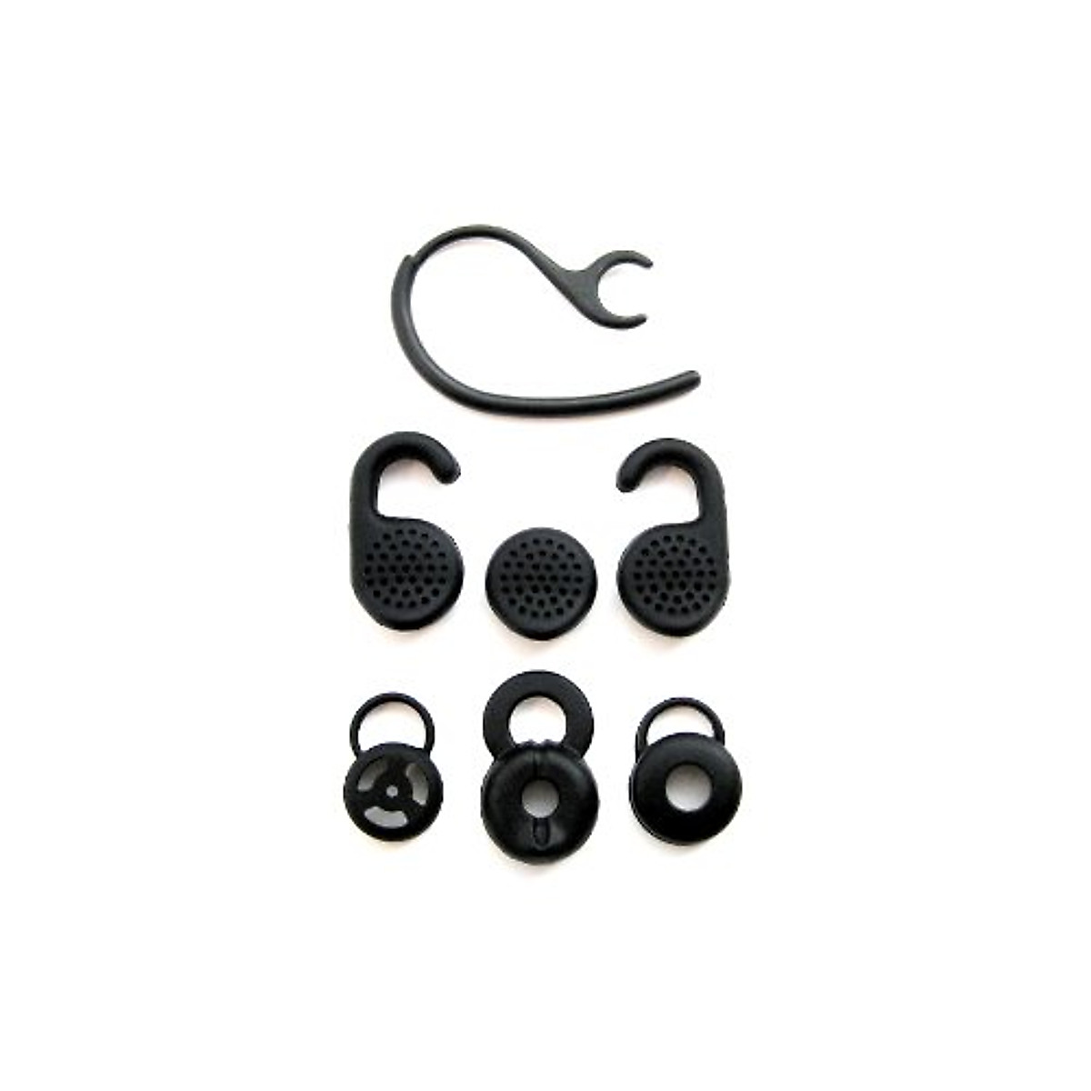 Fit Kit Compatible with Jabra Extreme 2 Headset Wireless Device b: Replacement Earloop Earhook Eartips Eargels