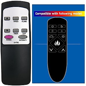 Replacement for Twin Star DuraFIame Electric Fireplace Heater Remote Control 25IH042CGL 25IH042CGL-A001 251H042CGL 251H042CGL-A001