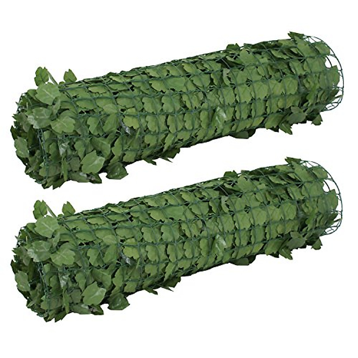 ZENY Artificial Hedge Privacy Fence Screen, 2 Pack 98x59'' Greenery Wall Panels Faux Lvy Leaf Plants Artificial Hedge Fence for Indoor Outdoor,Garden Backyard Decoration
