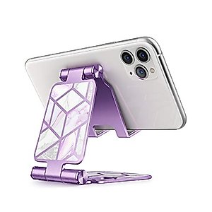i-Blason Cell Phone Stand, Foldable Adjustable Phone Mount Holder, Compatible with iPhone 14/iPhone 13/iPhone 12/iPhone 11/Galaxy S22/S21/Pixel 6, Android Smartphones, All Smart Phone (Ameth)