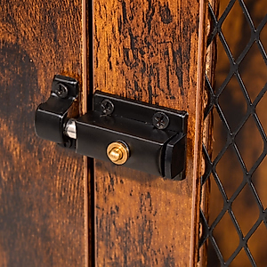 Saicheng Dog Crate Furniture, Corner Dog Crate, Wooden Dog Kennel Indoor, End Table, Dog Furniture for Small Medium Dogs