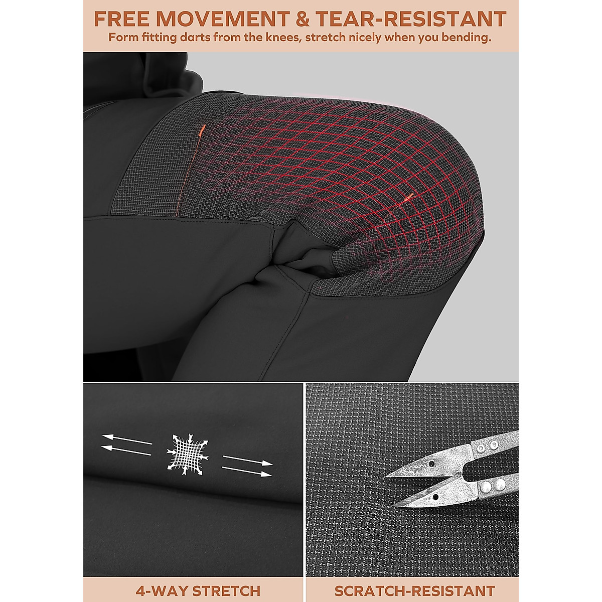 Ewedoos Snow Pants Womens Ski Pants Waterproof Insulate Softhell Fleece Lined Winter Hiking Snowboard Zipper Bottom Leg Black