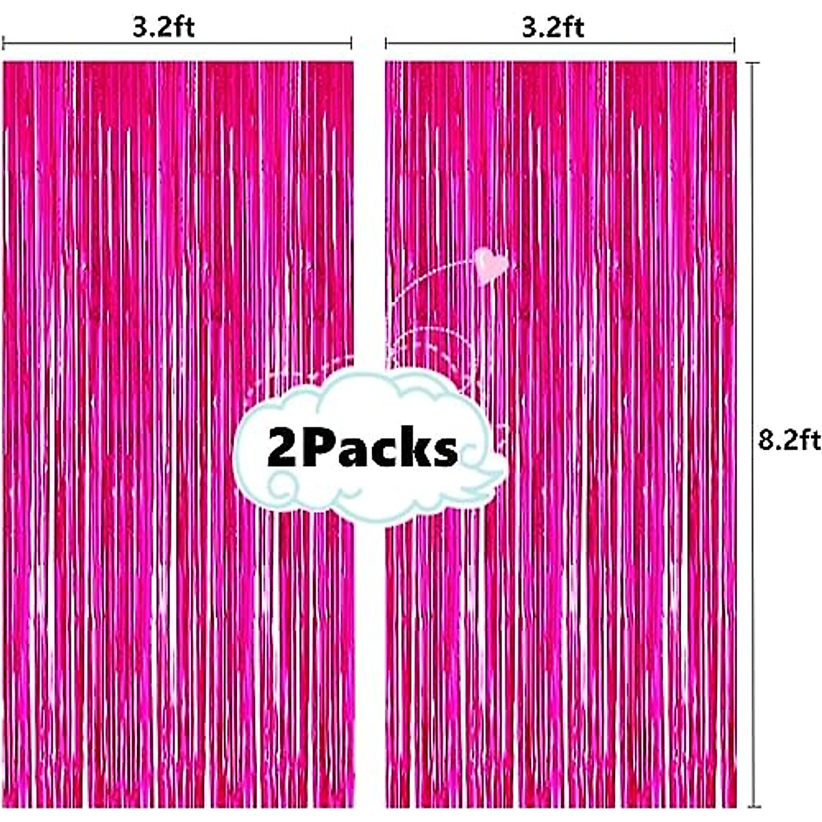 Barbie Bachelorette Party Decorations Valentine's Day Decorations Pink Princess Birthday Party Decorations Girl Barbie Princess Party Decorations Hot Pink and White Balloons Garland